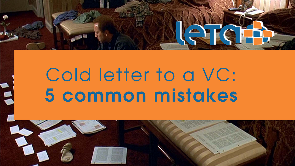 Cold letter to a venture investor: 5 common mistakes | by Anton Shardin ...