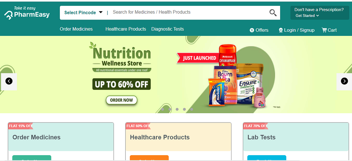 My First Construct Week Project…. Project Topic : PharmEasy Website Clone | by Prem hulikoppe ...