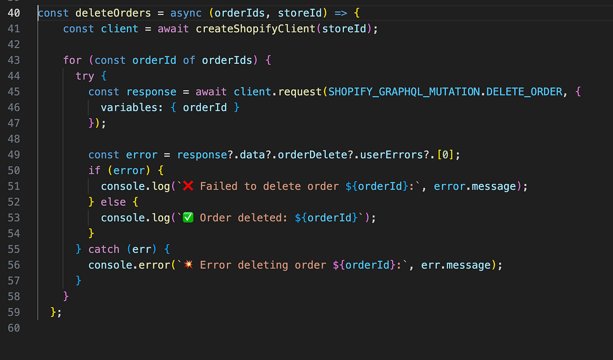 🚀 From Beginner to Production: Optimizing Shopify Order Deletion in Express.js | by Anik ...