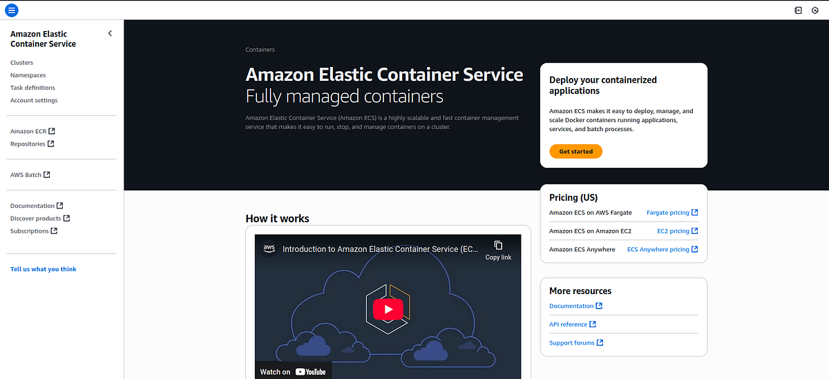 AWS Hands-On | Amazon ECS | Creating Your First Cluster | by Minoltan ...