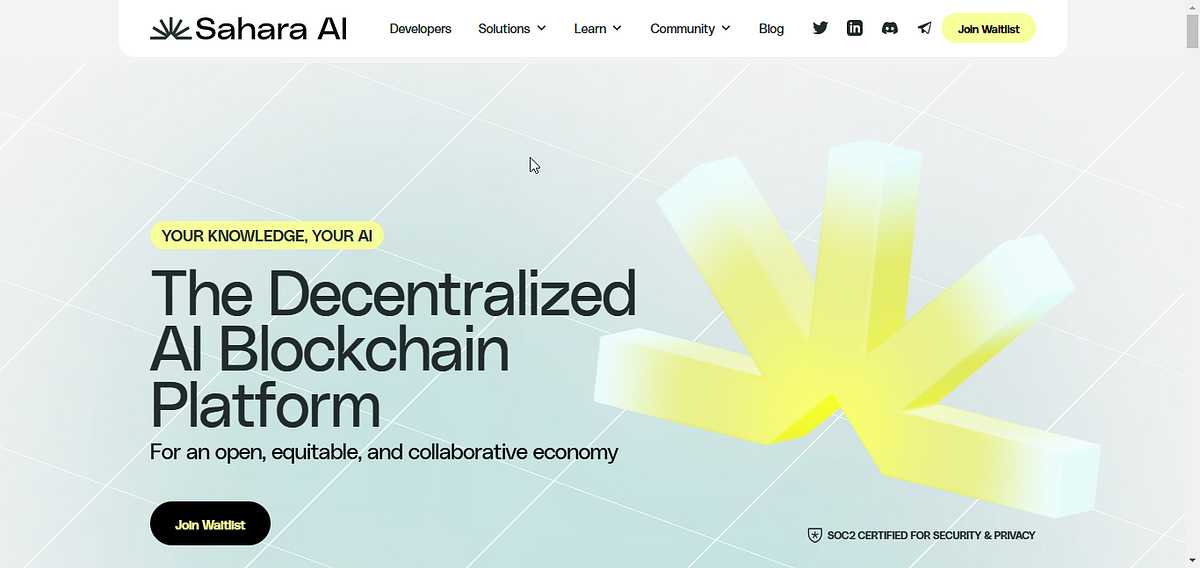 Sahara AI: Democratizing AI for a Collaborative Future | by Anonn | Oct ...
