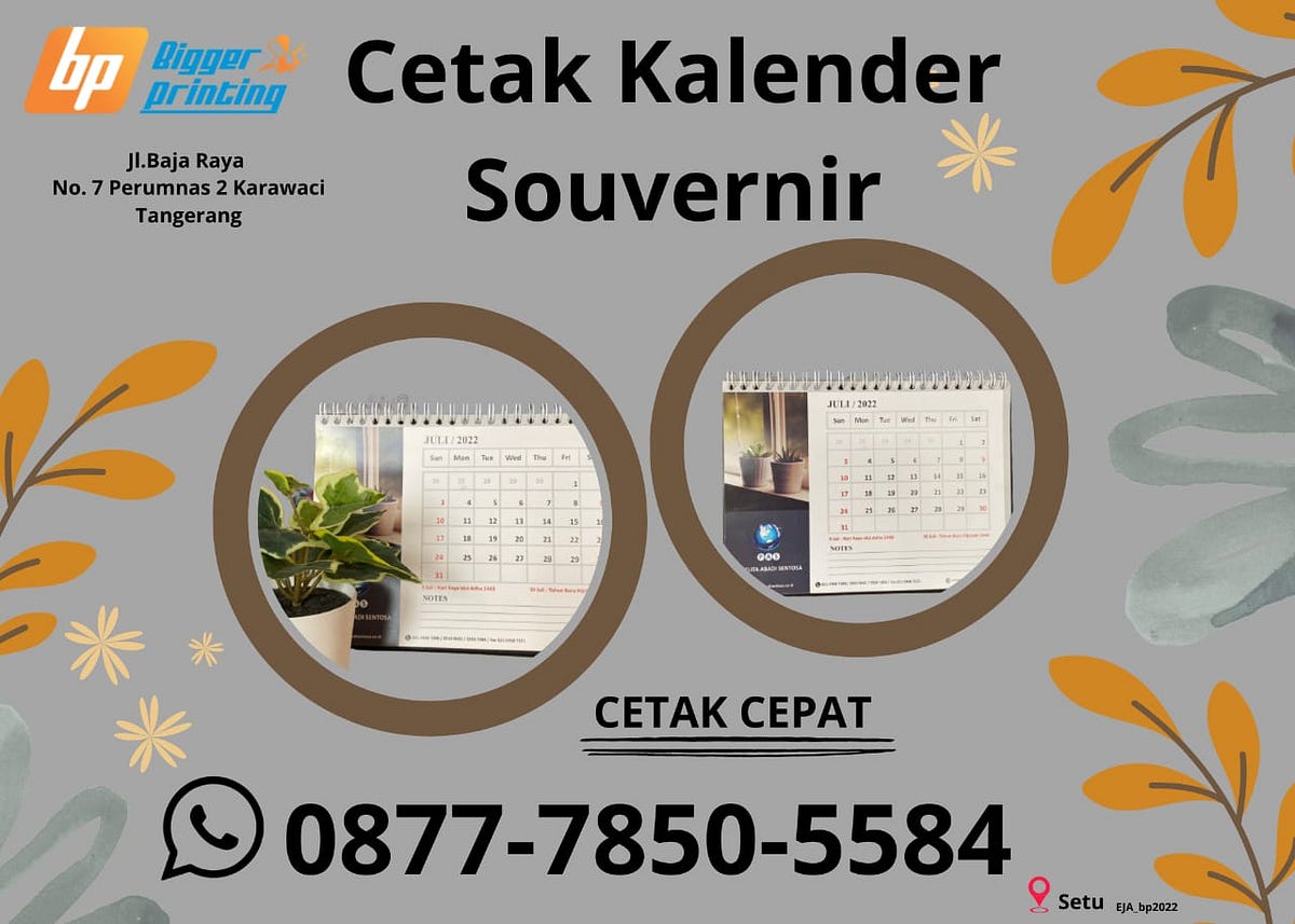 CETAK CEPAT, Wa./Call. 0877–7850–5584, Cetak Kalender Souvenir di Setu ...