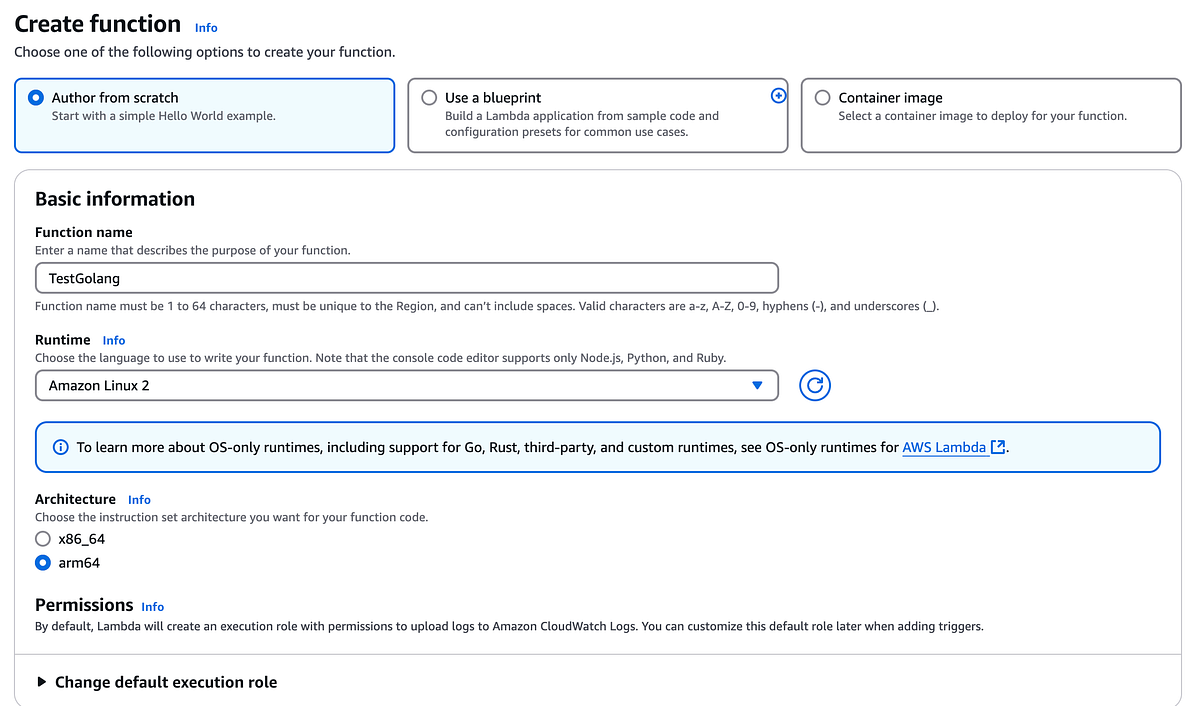The simplest way to use AWS Lambda with Golang in 2025. | by Olim Nizomov | Mar, 2025 | Medium