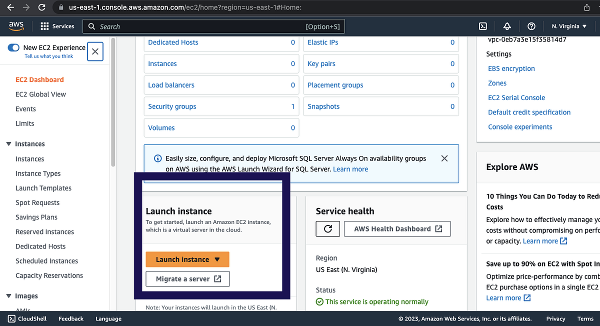 Creating an EC2 instance in AWS. Amazon Web Services (AWS) is one of the… | by Lyric Thompson ...