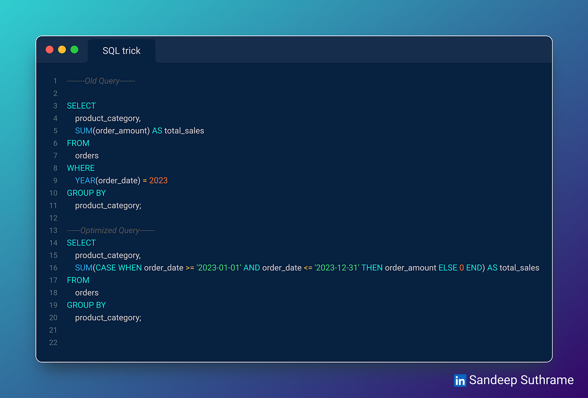 🎯SQL trick: | by Sandeep Suthrame | Medium