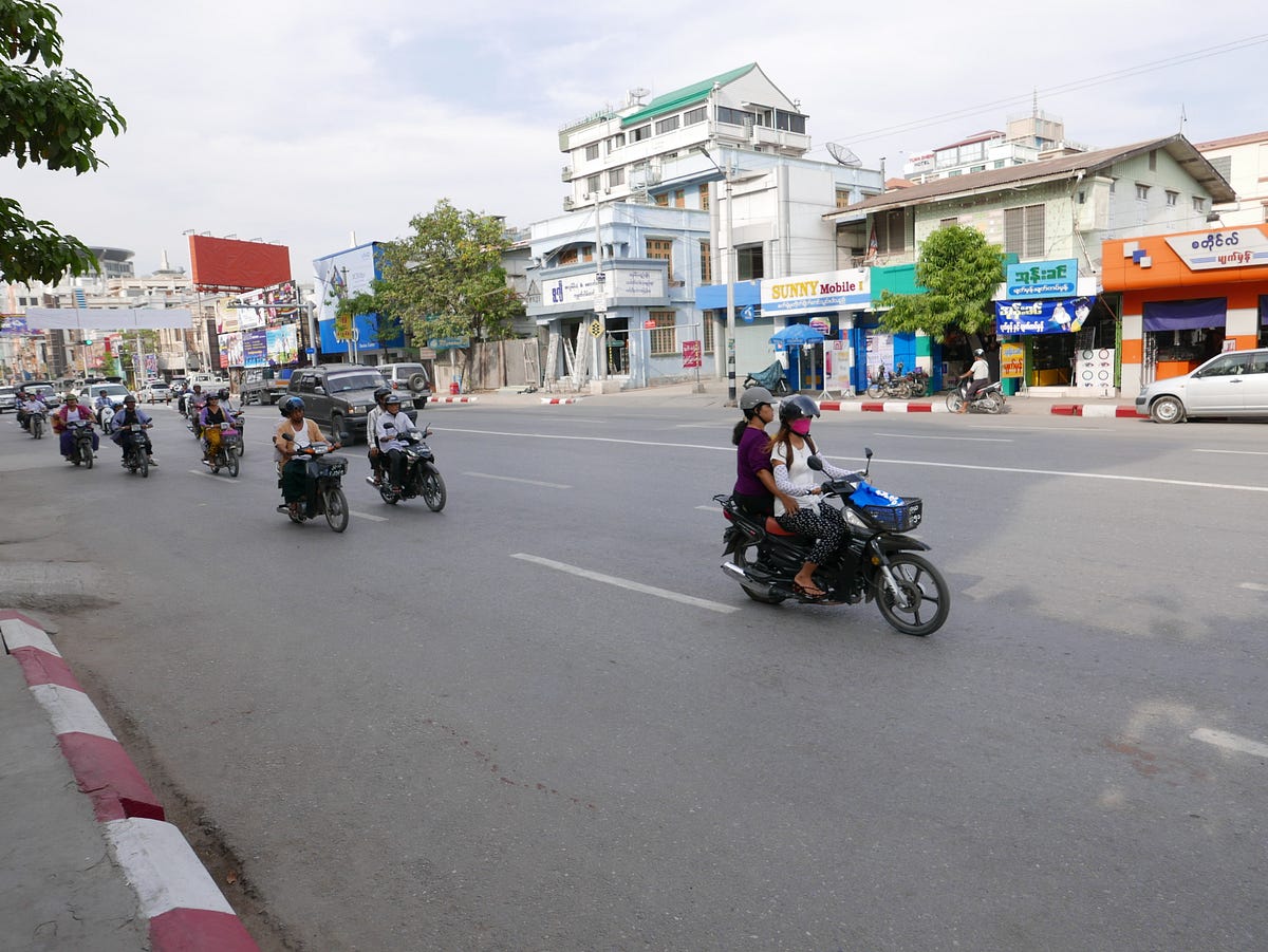 Myanmar (Burma) — Exploring the streets around Hotel Mandalay, Mandalay ...