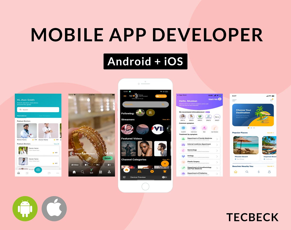Our Agency Will Do Mobile App Development For Ios App And Android App Using React Native By