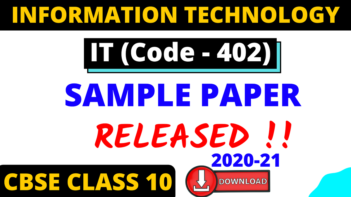 Computer Class 10 [IT-402] Sample Paper for 2021 | by Readers Venue ...