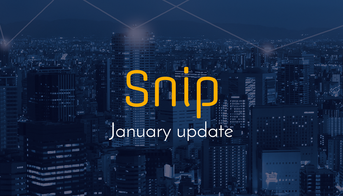 Snip January Update. Greetings to the Snip community! | by Rani Horev ...