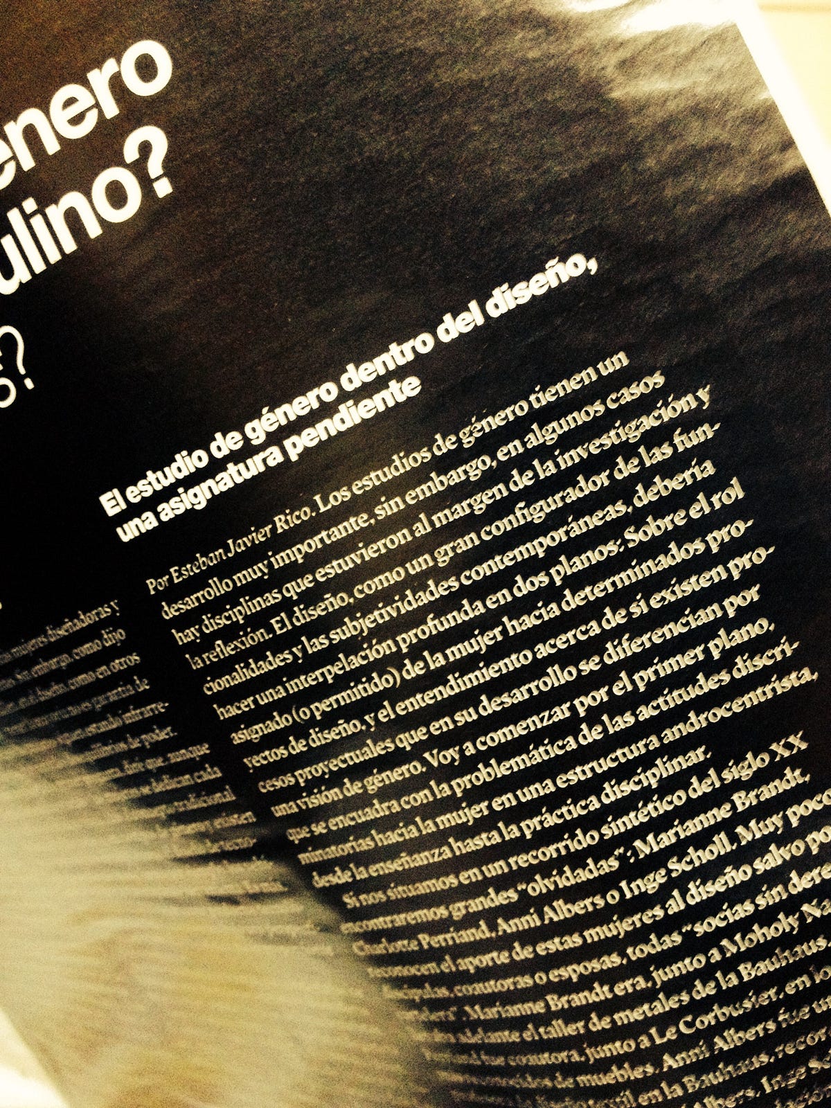 El estudio de género dentro del diseño, una asignatura pendiente | by ...