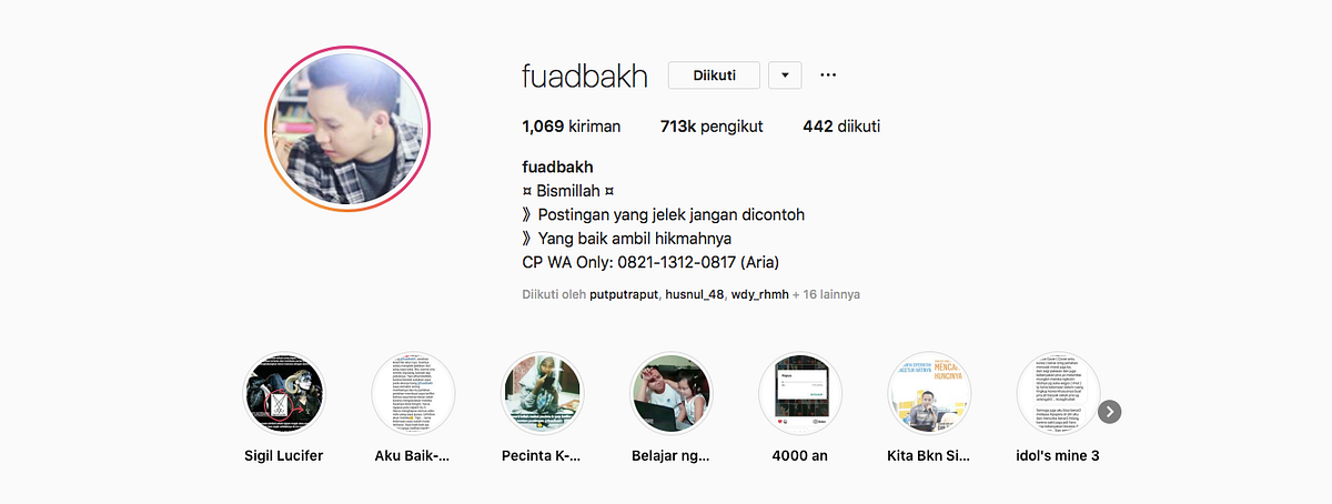 Ada yang Menarik dari Akun @fuadbakh di Instagram! | by Rihlat Ibn Arie ...