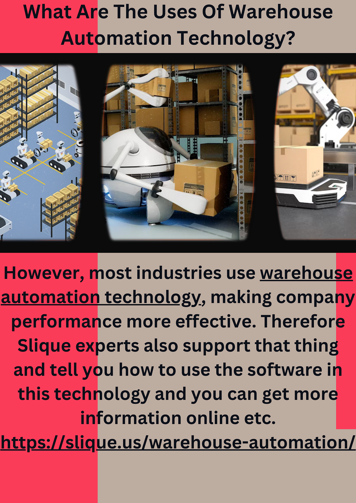What Are The Uses Of Warehouse Automation Technology? - SliQue Robotics ...