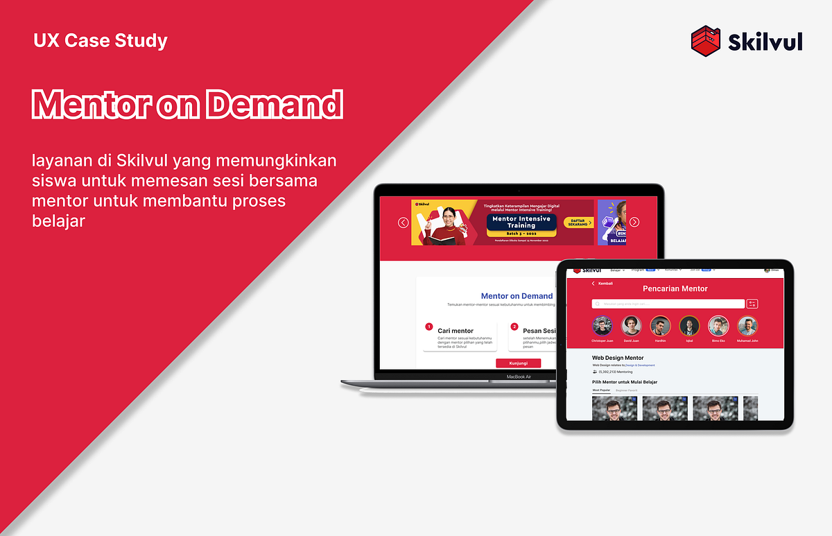 UI/UX Case Study By Skilvul Kampus Merdeka Batch 3–2022: Mentor on Demand | by Rilian Dhita | Medium