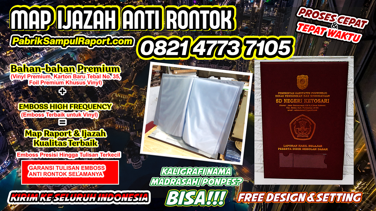 0821–4773–7105 Harga Map Raport K13 Sampul Ijazah di Bantul | by ...