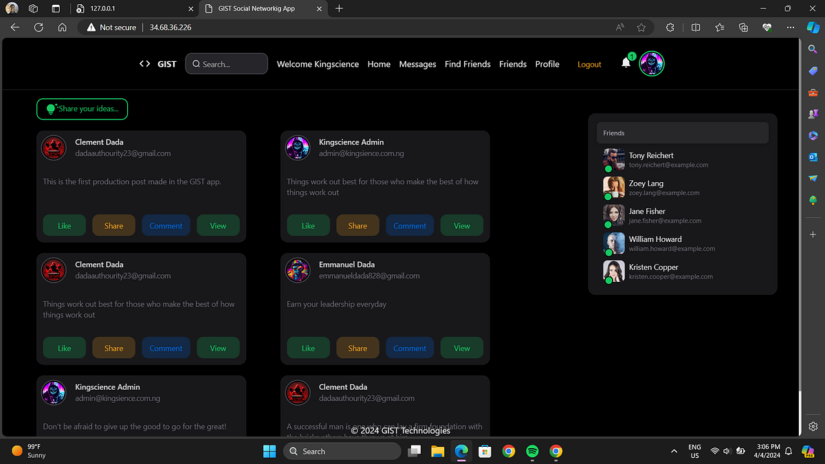 A review of the GIST app project💻 | by Clement Dada | Medium
