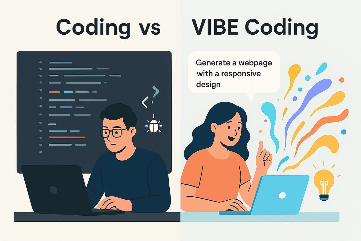 Coding vs VIBE Coding: How AI Is Changing the Way We Build Software | by Kumar Ayush | Medium