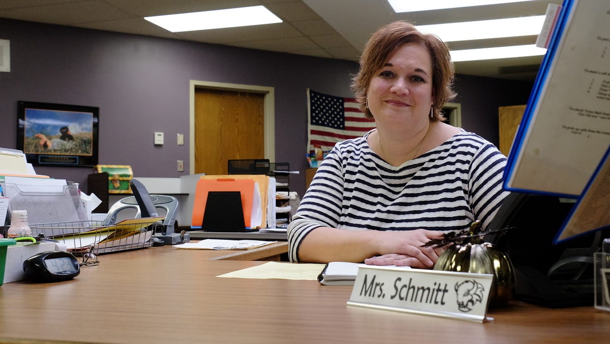 At the Heart of Everything. Hazen school secretary enjoys being at ...
