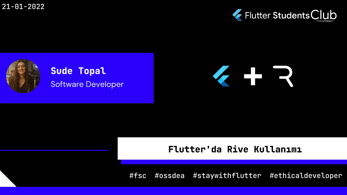 Flutter Rive. Herkese merhaba 💙💃 | by Sude Topal | Flutter Students Club | Medium