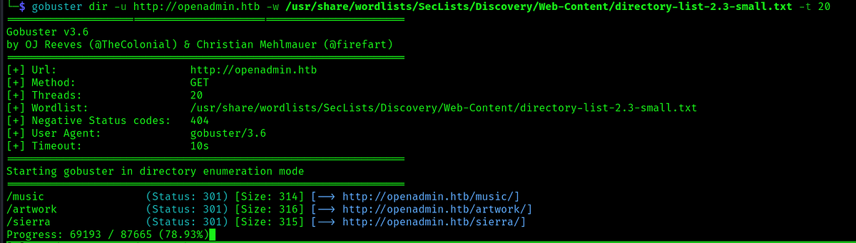 Openadmin HTB — Hackthebox. https://app.hackthebox.com/machines/Open… | by AndreIsidoro | Medium