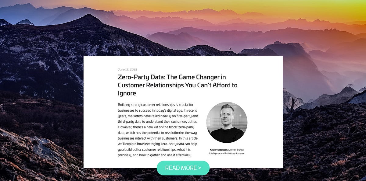 Zero-Party Data: The Game Changer in Customer Relationships You Can’t ...