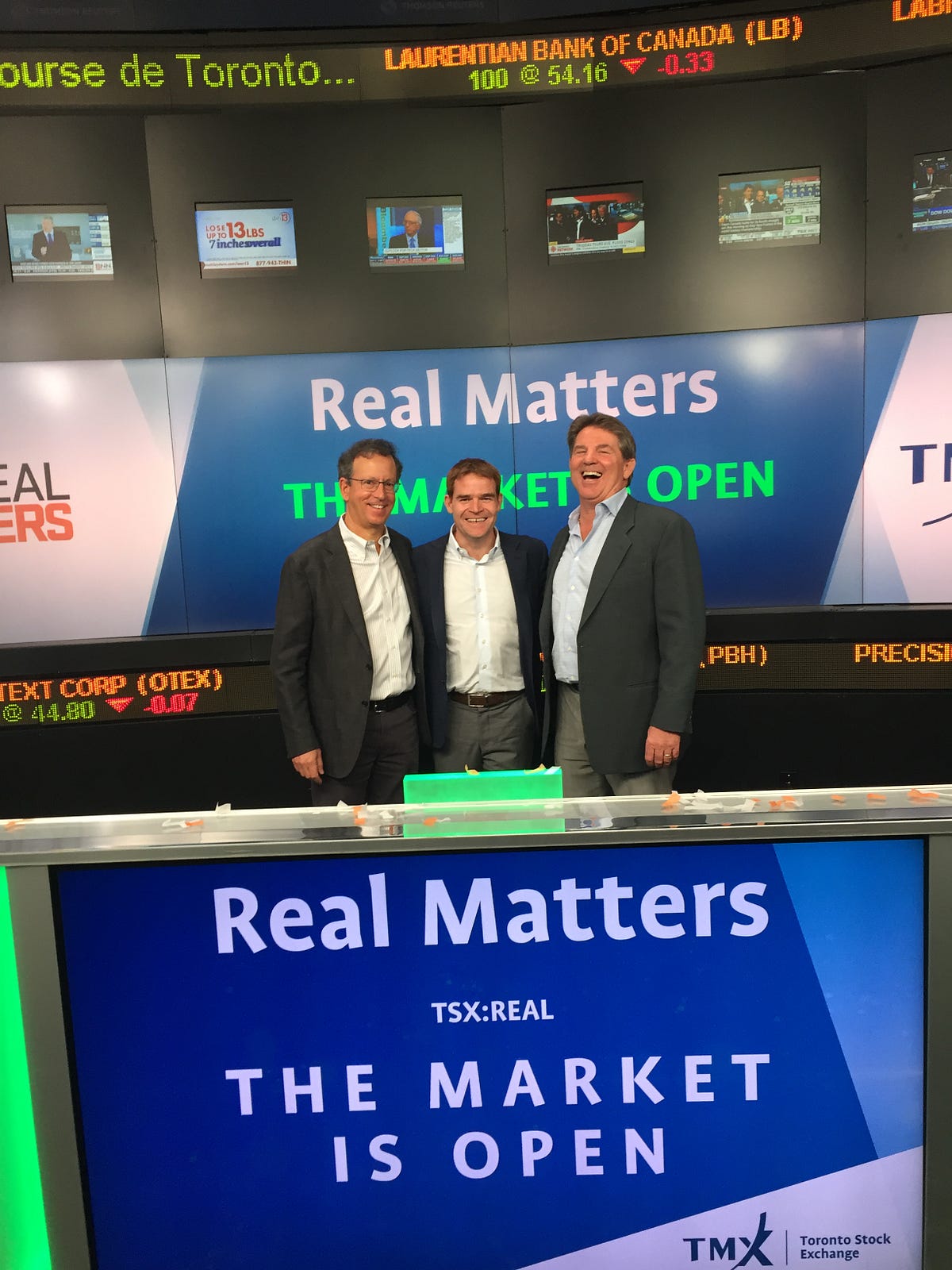 Real Matters, Ten Years In. Real Matters went public today and… | by ...