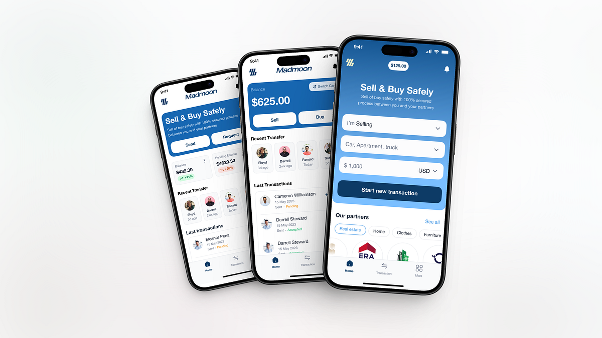 Crafting Persona-Driven UI Options For Home Screen Escrow App | Bootcamp