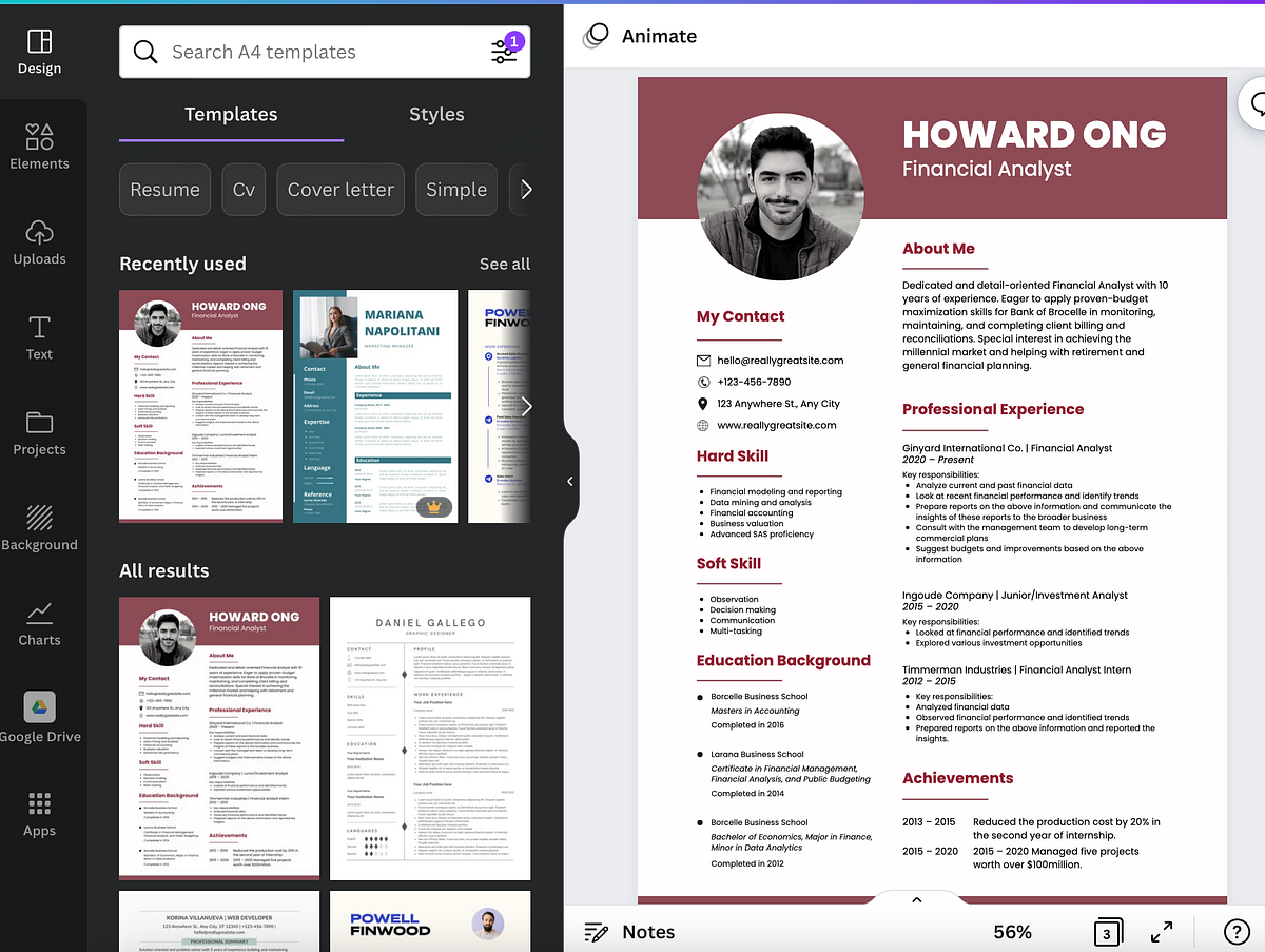 Free CV templates — A Step-by-Step Guide to Designing a nice CV with MS ...