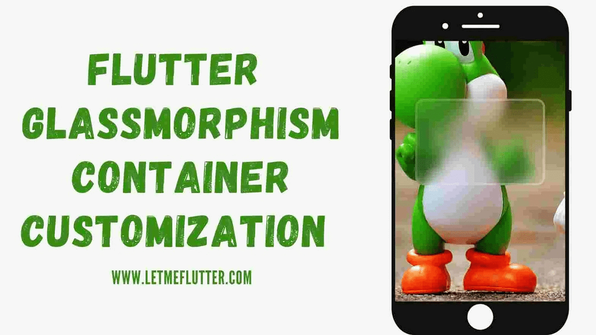 How To Customize Flutter Glassmorphism Container | by Zeeshan Ali | Medium