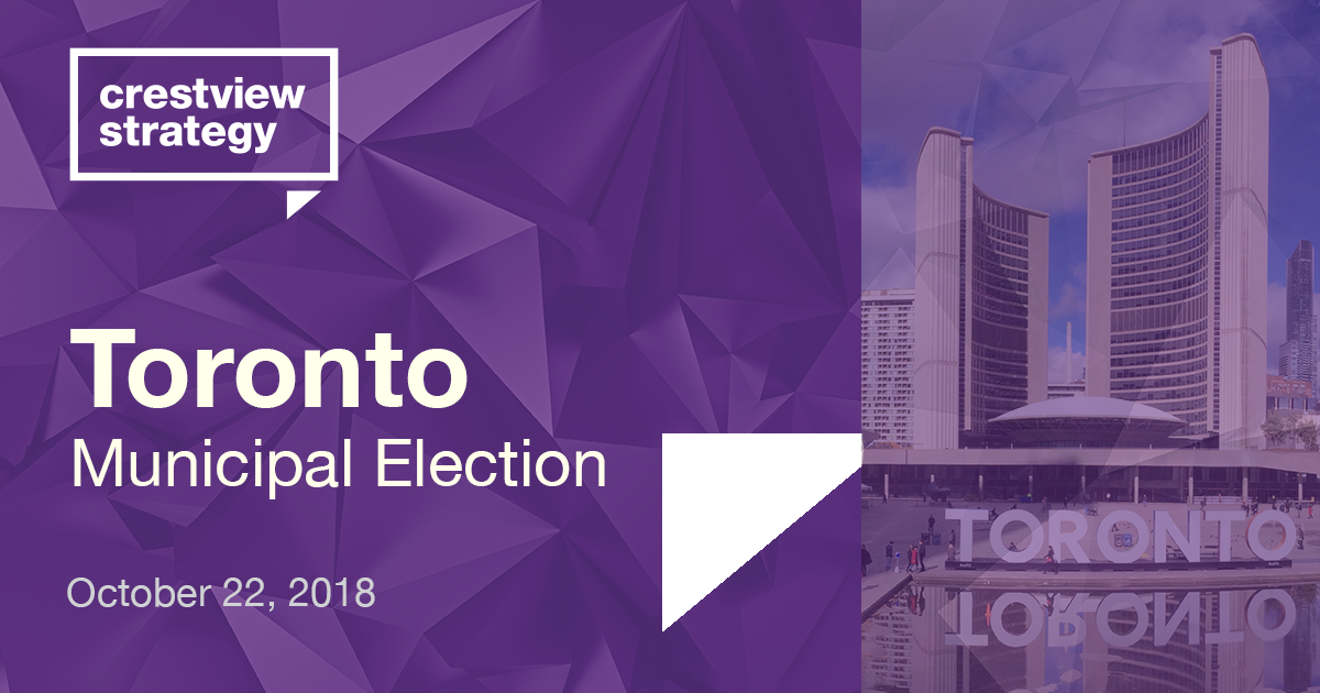 Toronto Municipal Election: Candidates | by Crestview Strategy | Medium