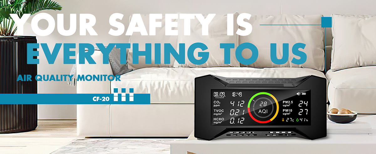 Carefor Air-Guardian AQ Air Quality Monitor, Indoor CO2 Monitor (PM2.5 ...