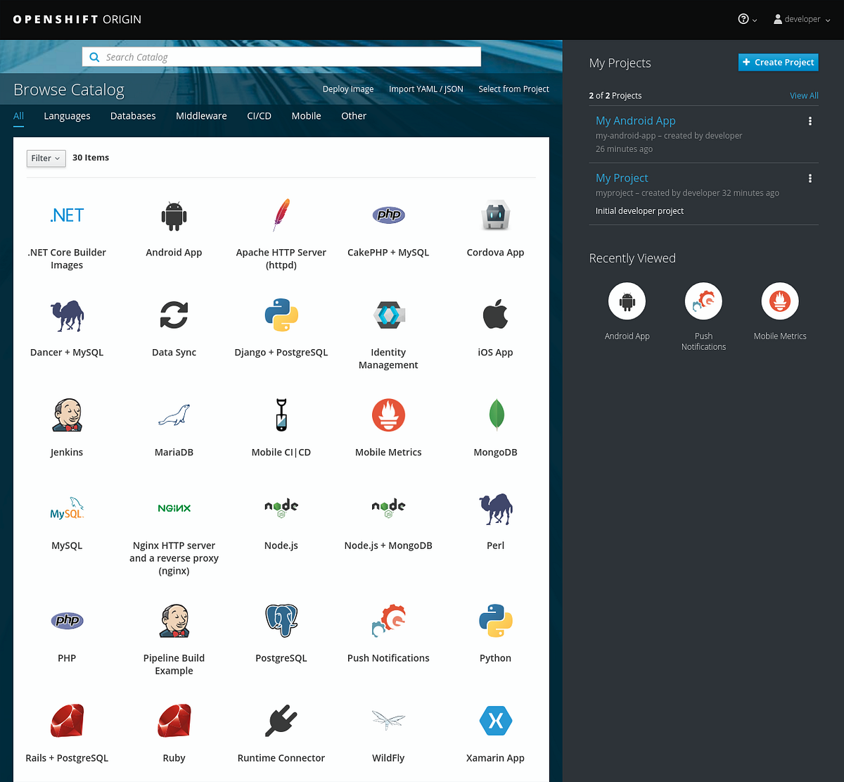 Mobile Development and Openshift. OpenShift is a container ...