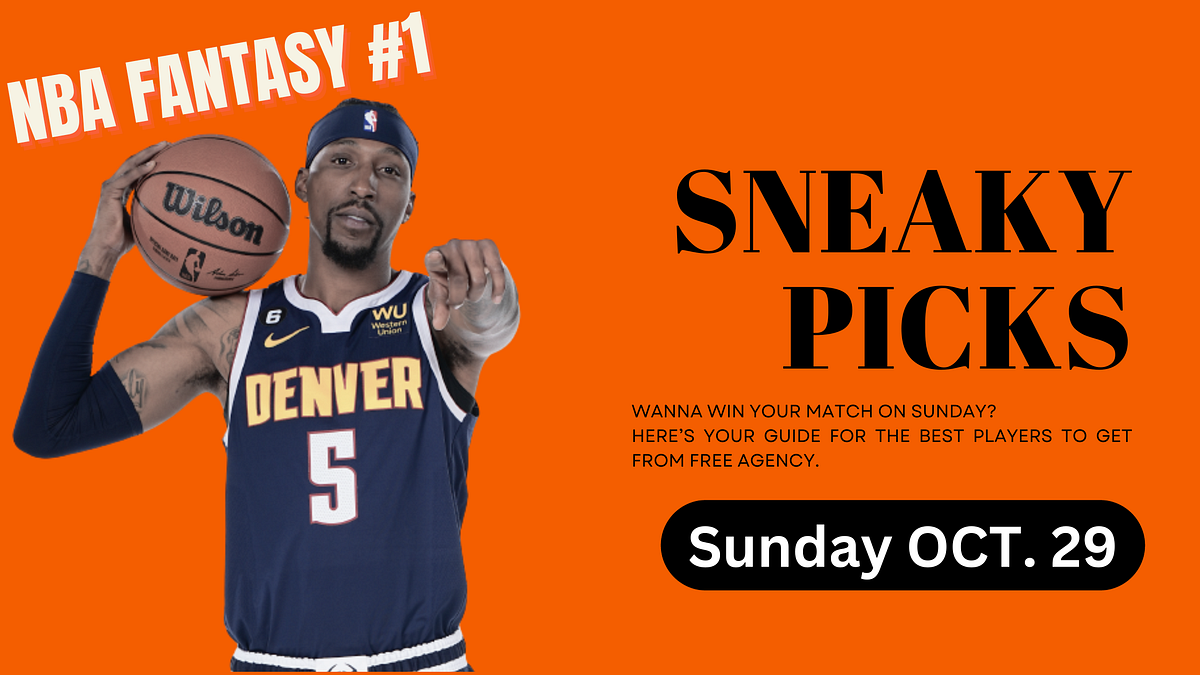 NBA Fantasy (1): Sneaky Picks for Sunday OCT. 29 | by Ahmed Khaled ...