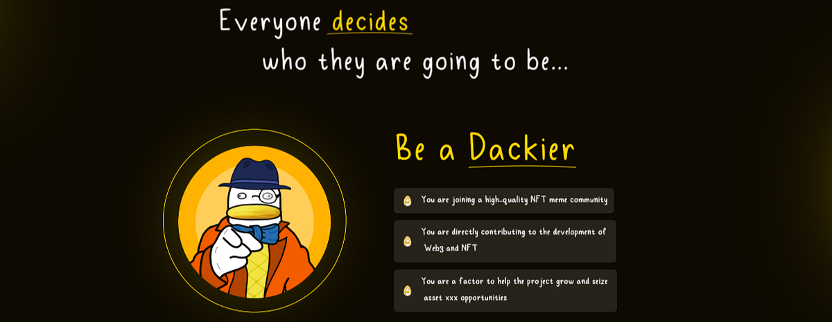 Dackie: The Coolest Lazy Duck Taking the NFT Community by Storm | by ...