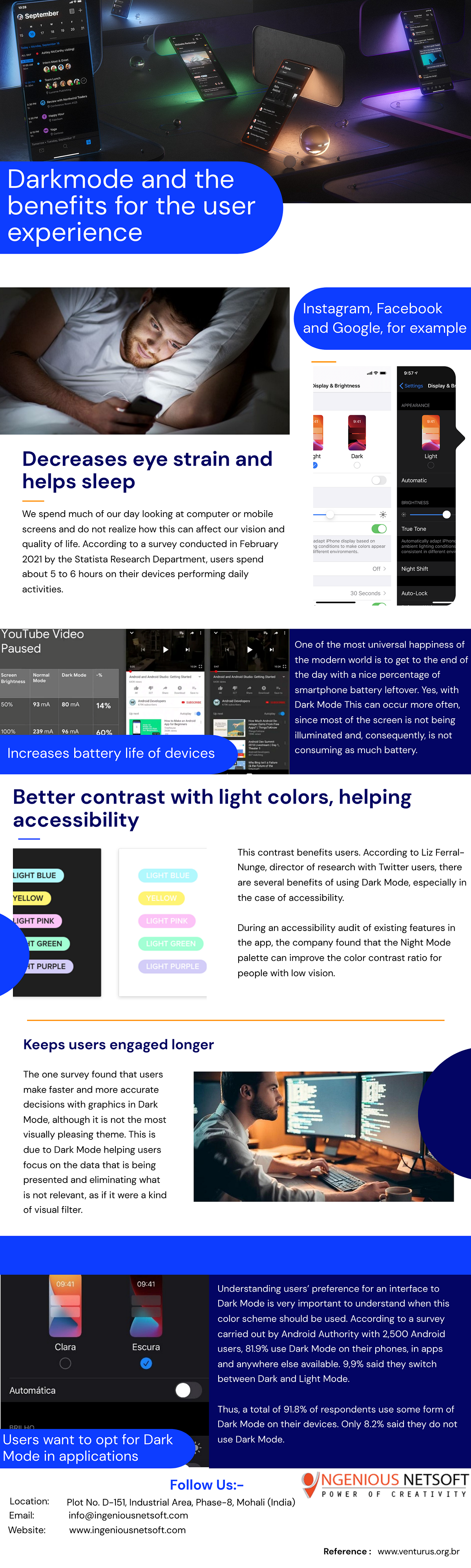 Dark-mode and the benefits for the user experience - Ingenious Netsoft ...