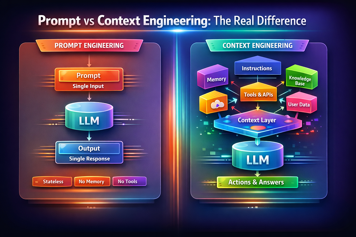 Prompt vs Context Engineering: The Real Difference | Medium