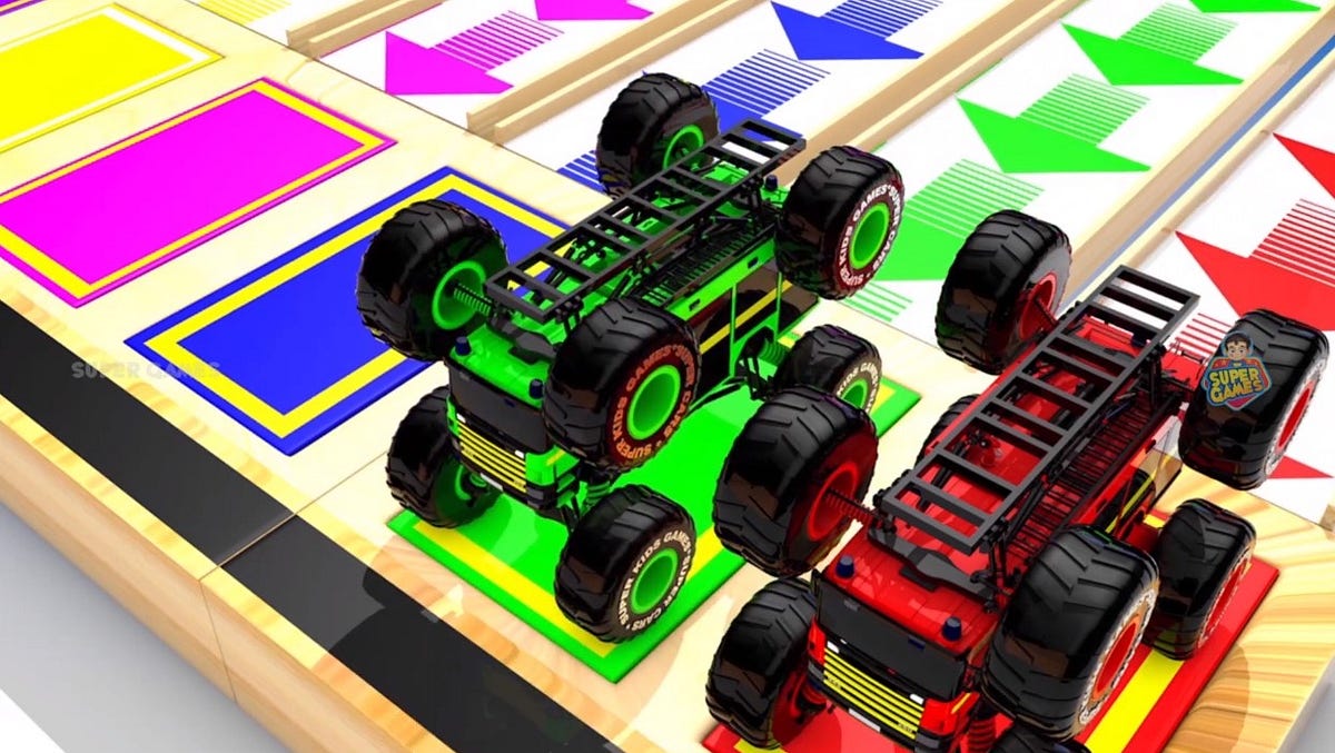 Learn colors with Fire Trucks | Fire Trucks color Changing | 3D ...