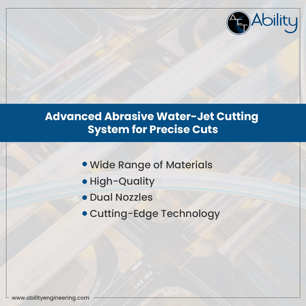 Advanced Abrasive Water-Jet Cutting System for Precise Cuts - Ability Engineering Technology ...