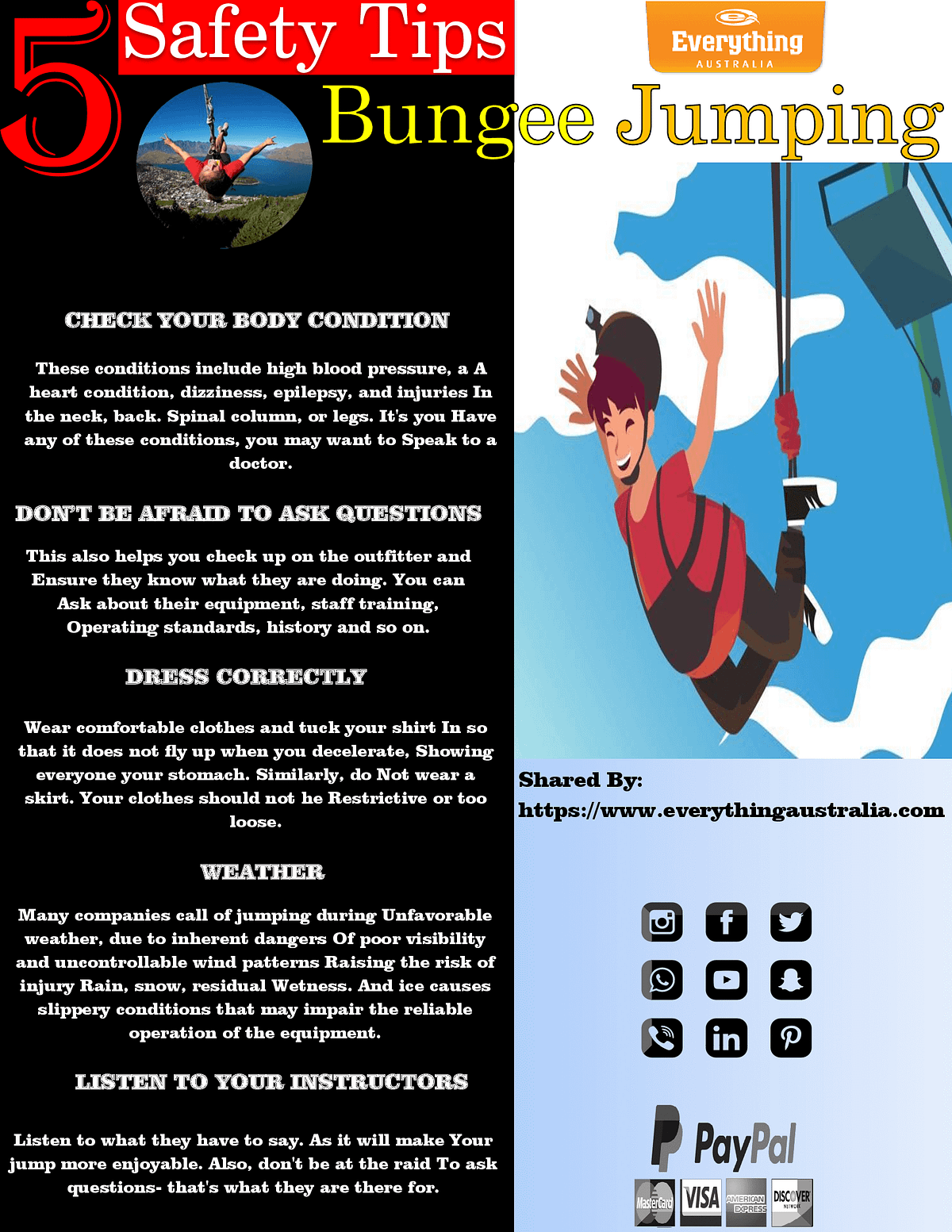 5 Safety Tips Of Bungee Jumping | by Everything Australia | Medium