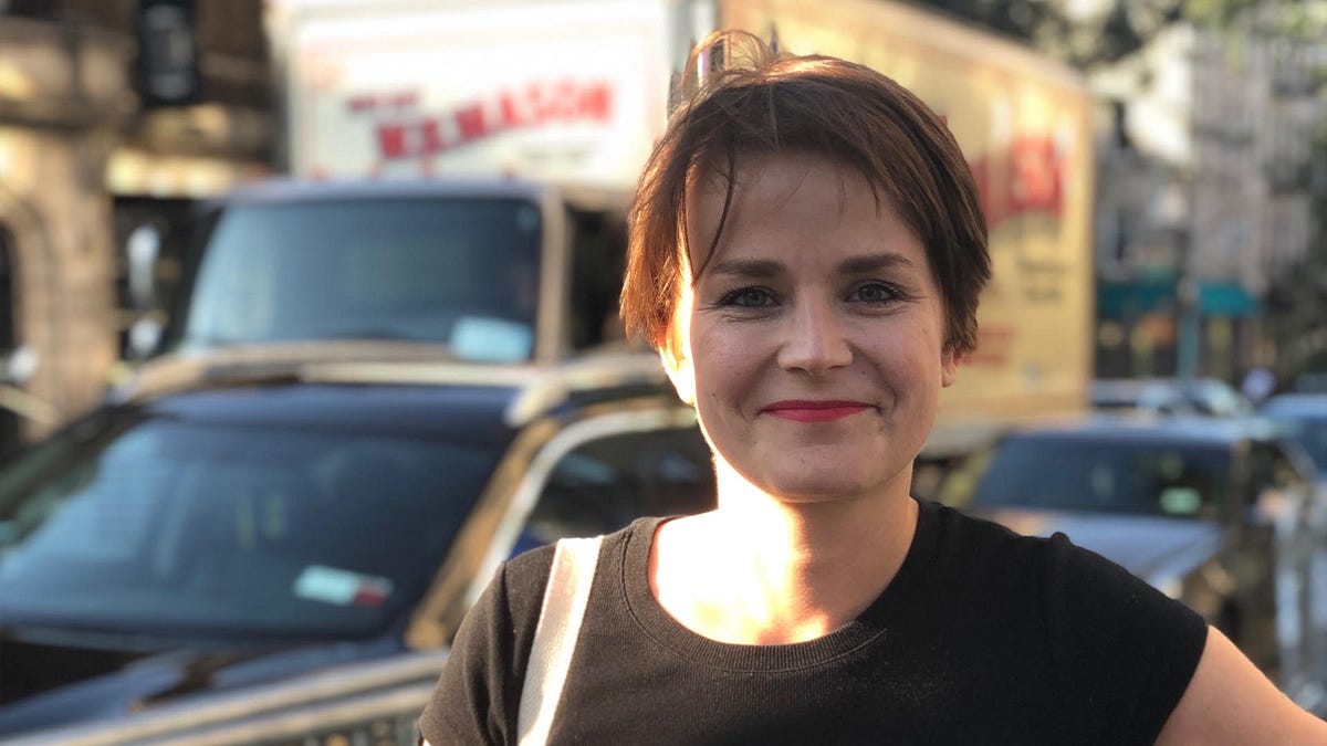 A Finnish Reporter in New York. When I spotted Mari she was struggling ...