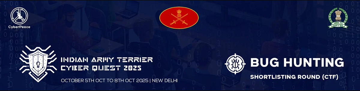 Indian Army Terrier Cyber Quest 2025 Writeups | by Karthik D @ TamilCTF ...
