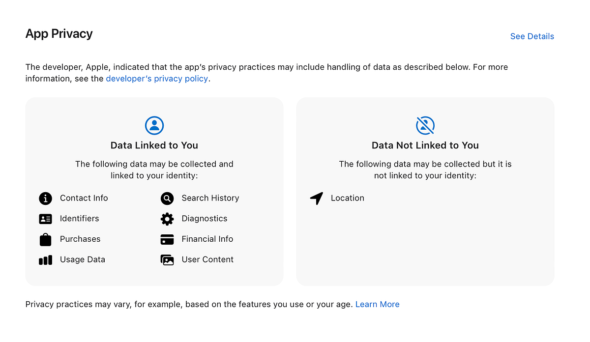 App Privacy Data Linked | by Nipa Chamyuang | Apr, 2024 | Medium