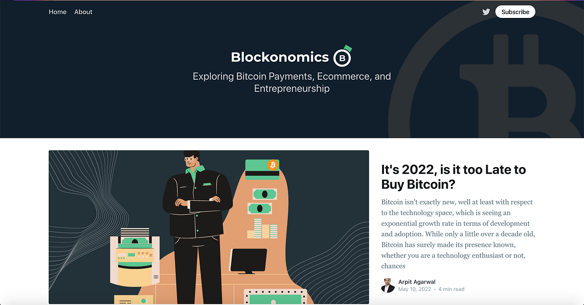 Blockonomics Blog is Moving! - Frederick Coleman - Medium