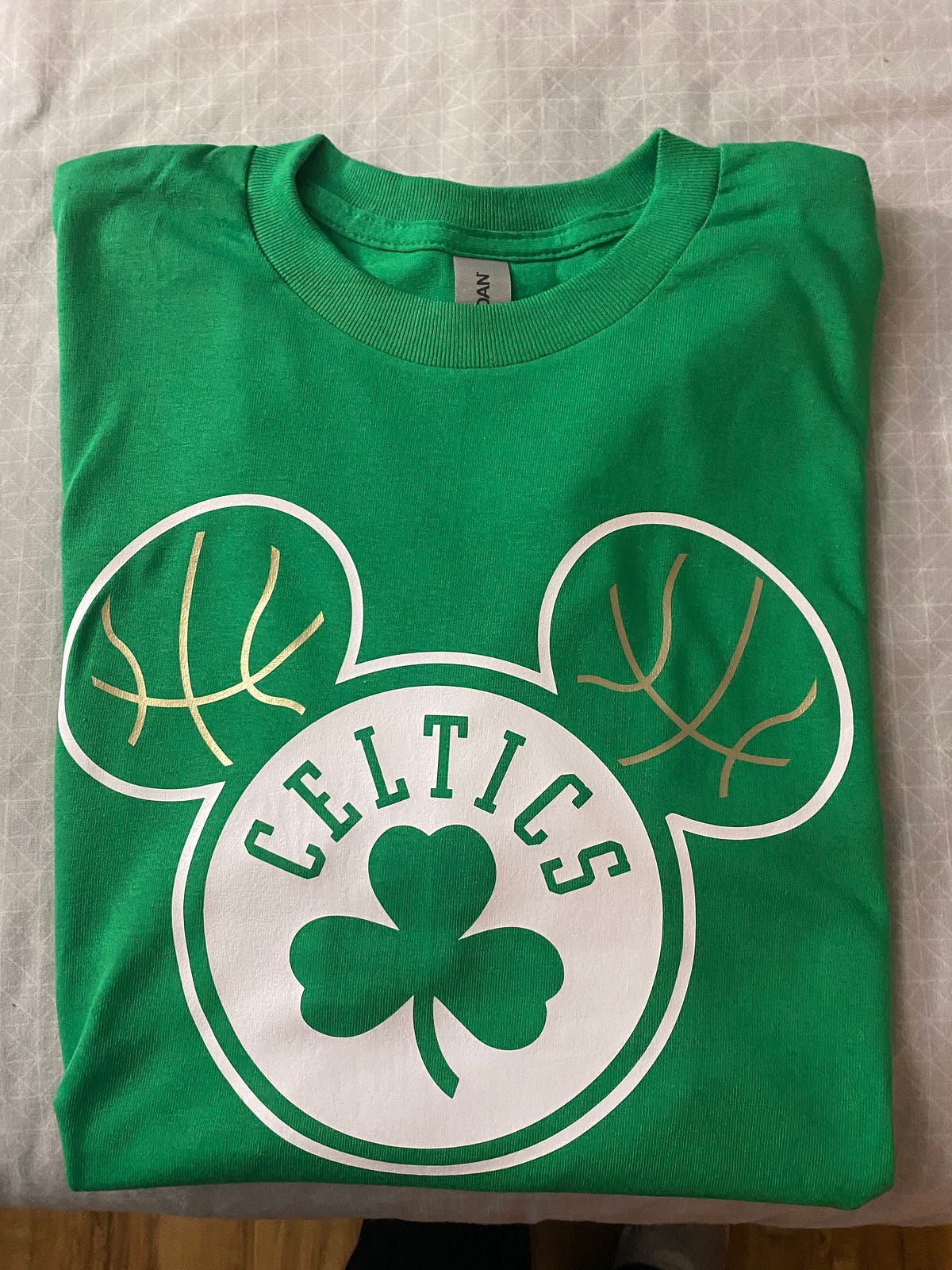 Mickey Mouse Boston Celtics inspired NBA Family Amusement Park Trip T ...