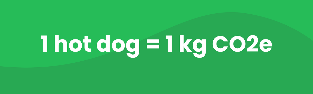 Hot Dog Unit of CO2e. It’s hard to visualise CO2e emissions… | by ...