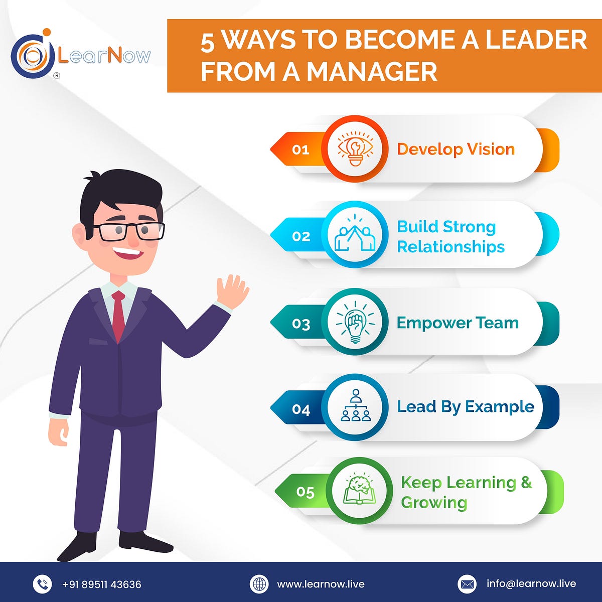 5 ways to become a Leader form a Manager - Learnowlive - Medium