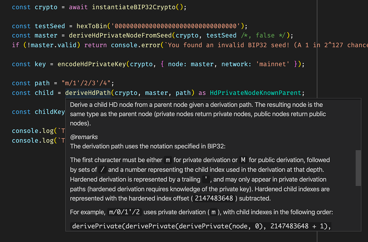New Release: Deriving & Cracking BIP32 HD Keys in JavaScript | by Jason Dreyzehner | bitjson ...