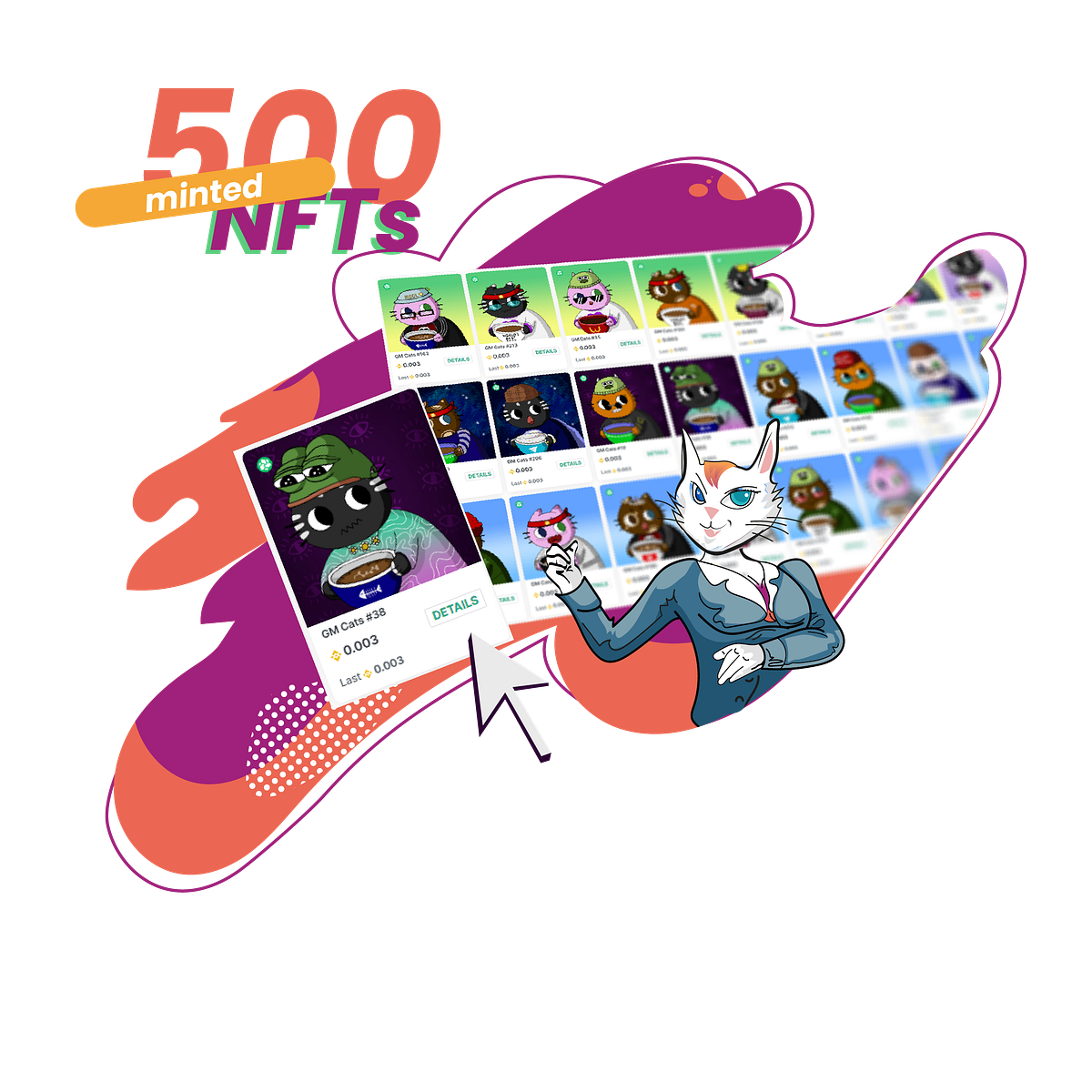 GMCats NFT Collection: From Whiskers to Wallets | by PussDAO | Medium