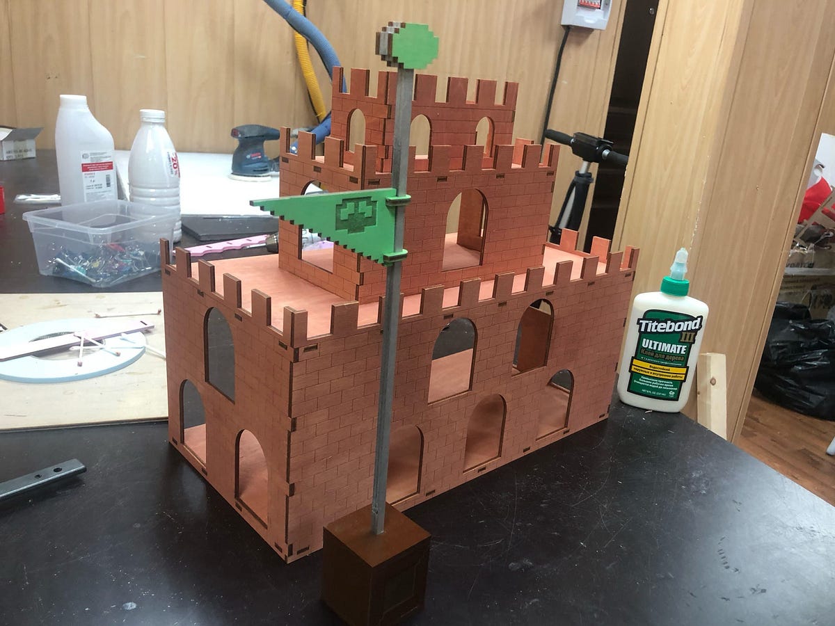Super Mario Wooden Princess Castle. Laser cut files SVG DXF vector ...