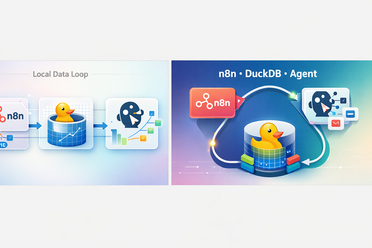 The Local Data Loop: n8n → DuckDB → Agent Actions | by Syntal | Medium
