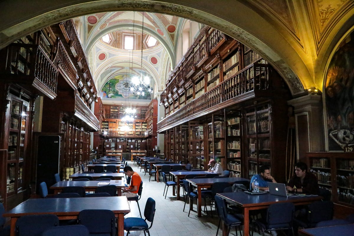 Feasting in the university library, Morelia | by Tim Tendick | Medium